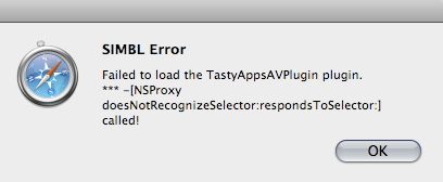 "Failed to Load TastyappsAVplugin Plugin" | MacRumors Forums