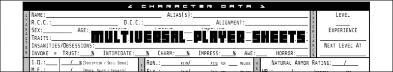 Megaversal Palladium Character Sheets | DX-FILES