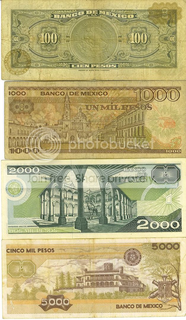 Mexican Pesos Banknotes | Coin Talk