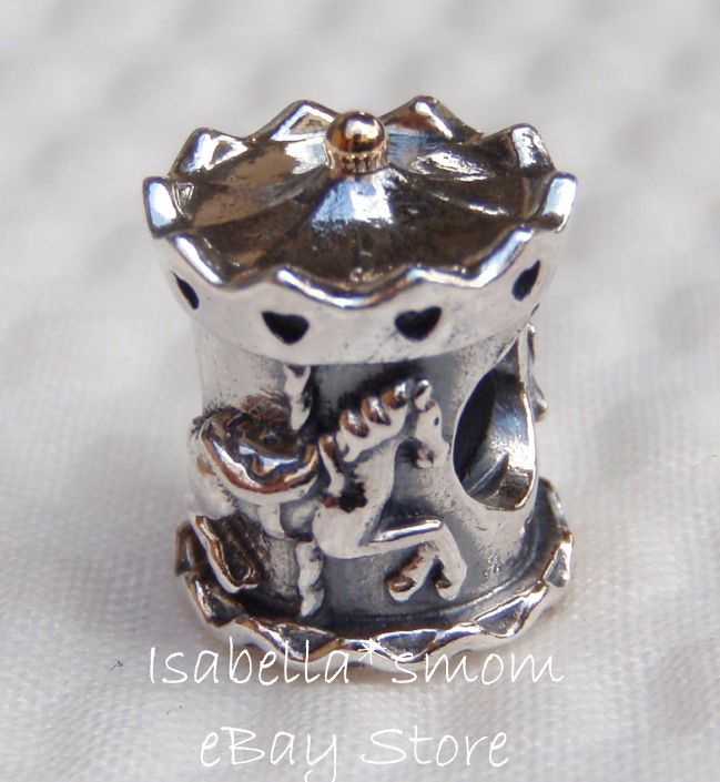 New 100% AUTHENTIC Pandora CAROUSEL Merry Go Around 14k GOLD/Silver ...